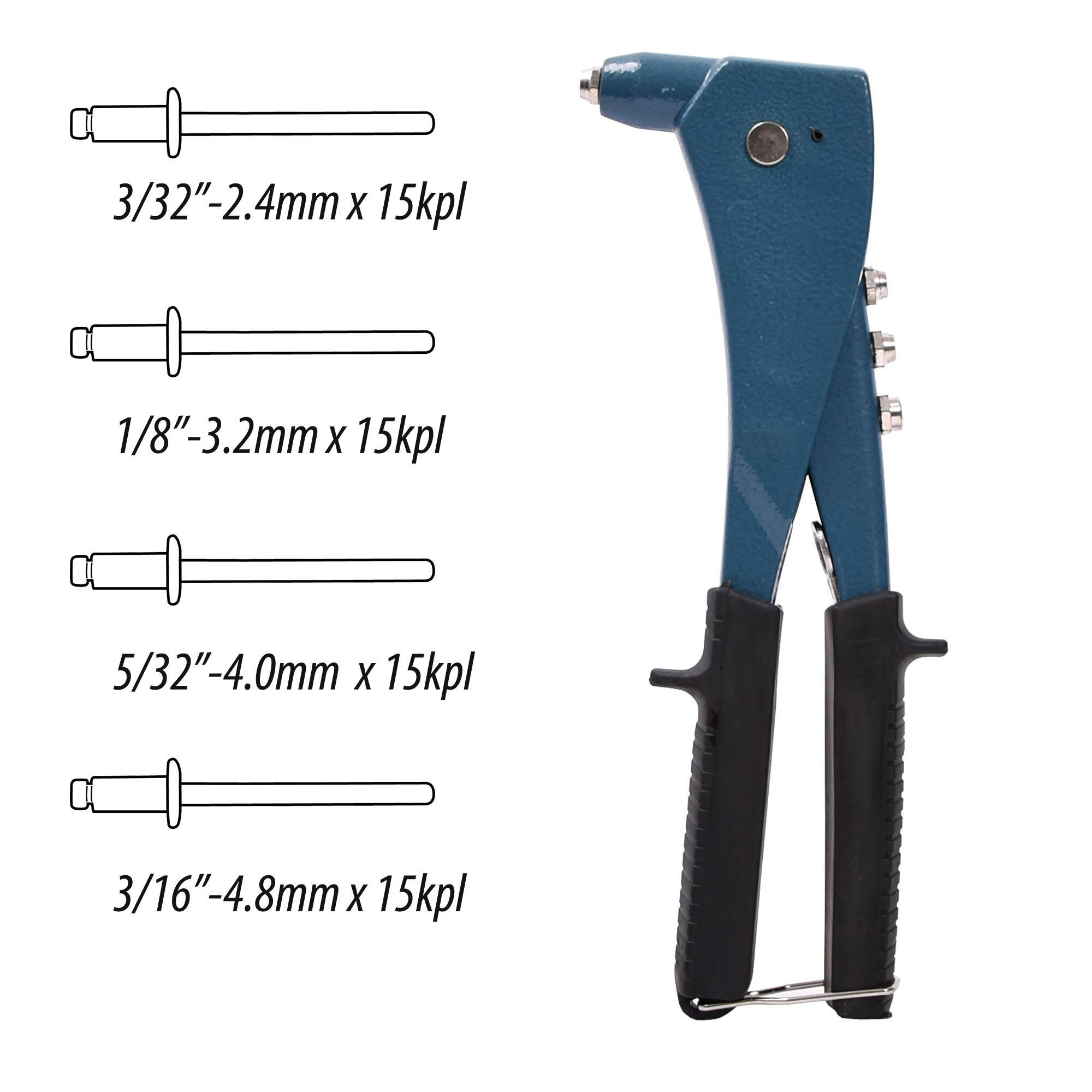 Hand rivetter 60 pcs - Toolnet webstore