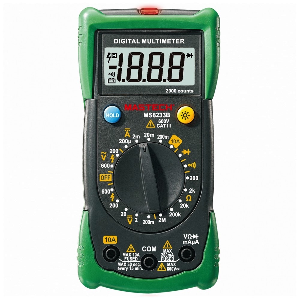 Mastech Digitaalinen yleismittari CAT III 600V - Toolnet verkkokauppa