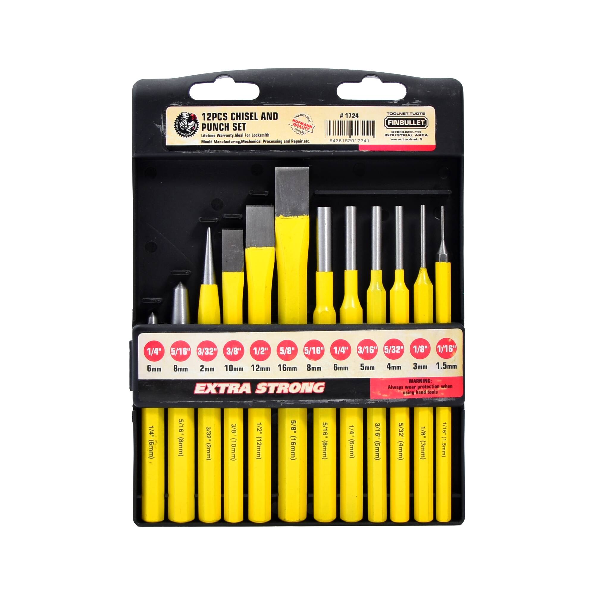 Chisel and punch set 12 pcs - Toolnet webstore