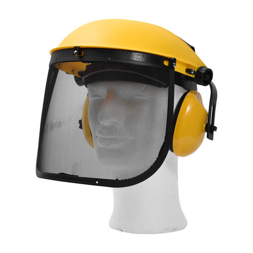 Wire mesh face shield + earmuffs - Toolnet webstore