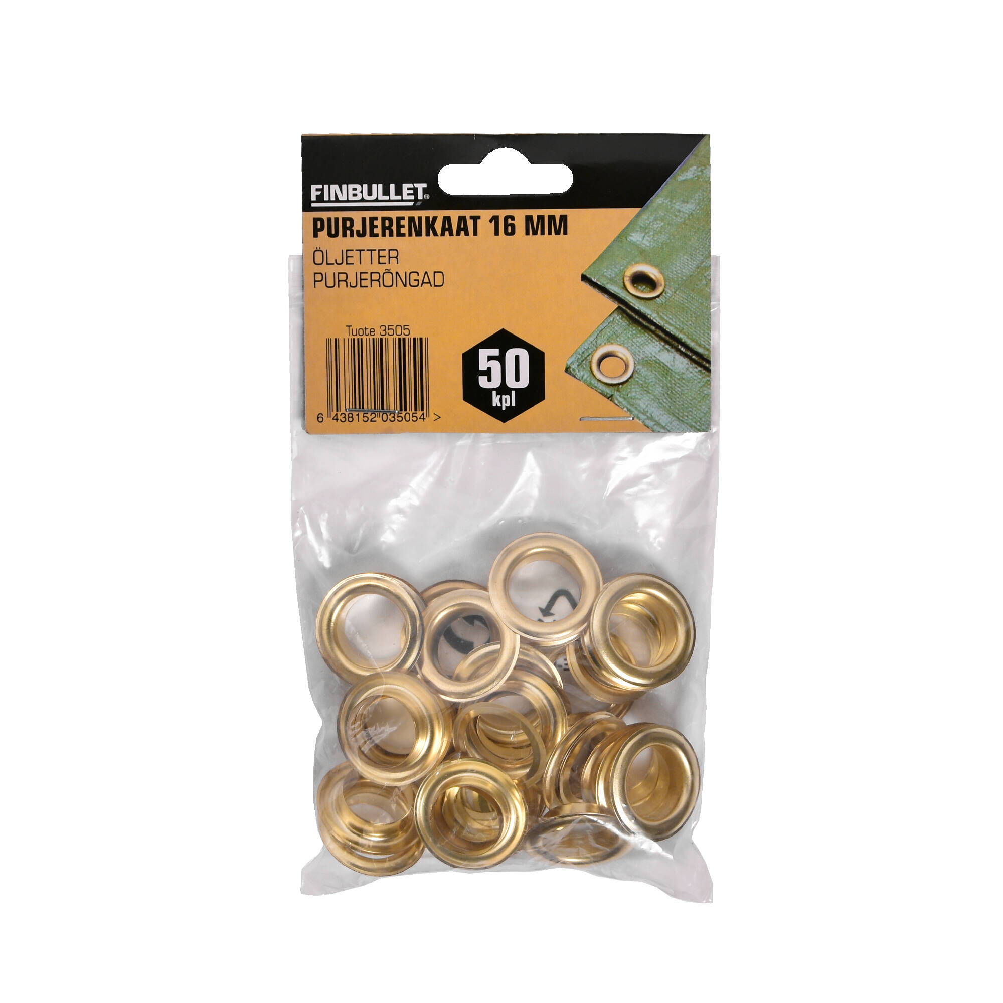 Finbullet Purjerenkaat 16mm 50kpl / 25 paria - Toolnet verkkokauppa